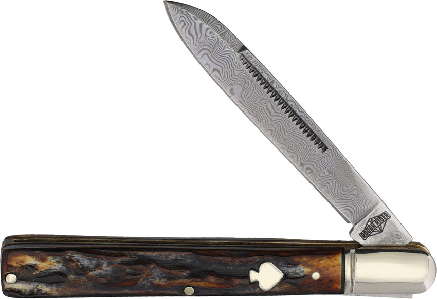 Rough Ryder Doctor Cinnamon Bone Damascus